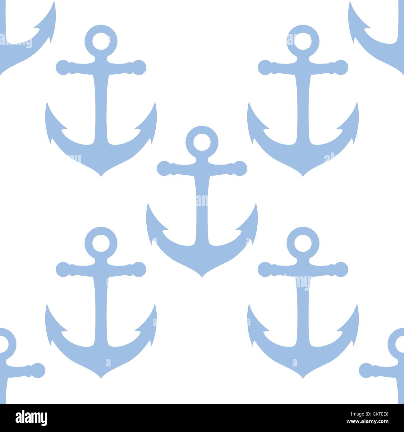 Vector seamless pattern, with anchors on background Stock Vector Image ...