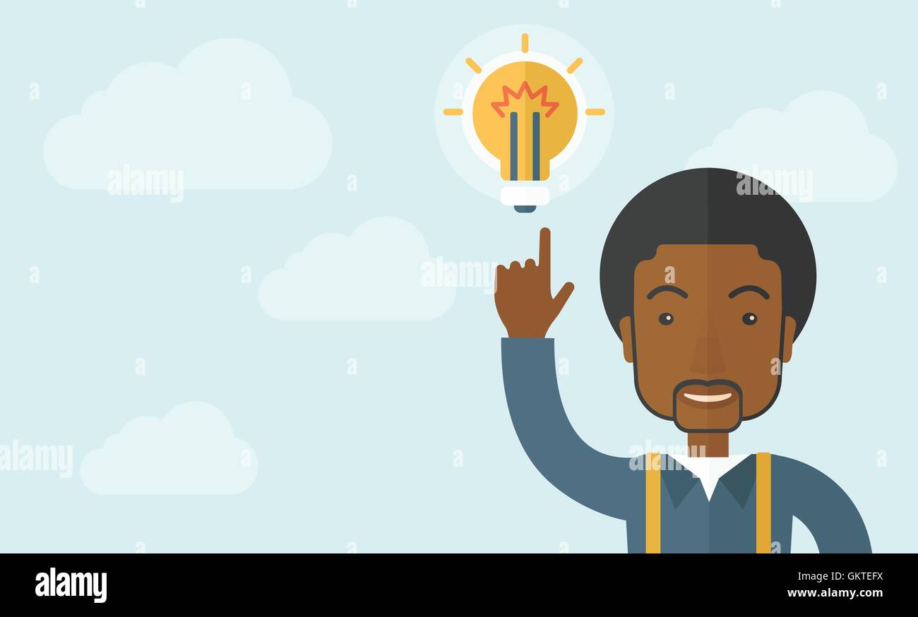 Good idea lightbulb Stock Vector Images - Alamy