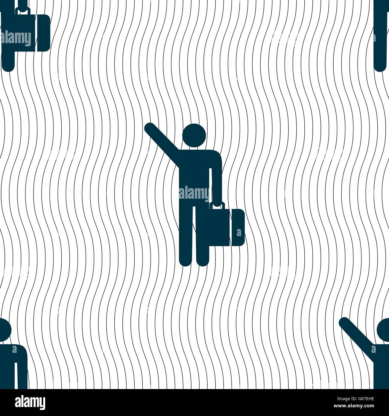 tourist icon sign. Seamless pattern with geometric texture. Vector ...