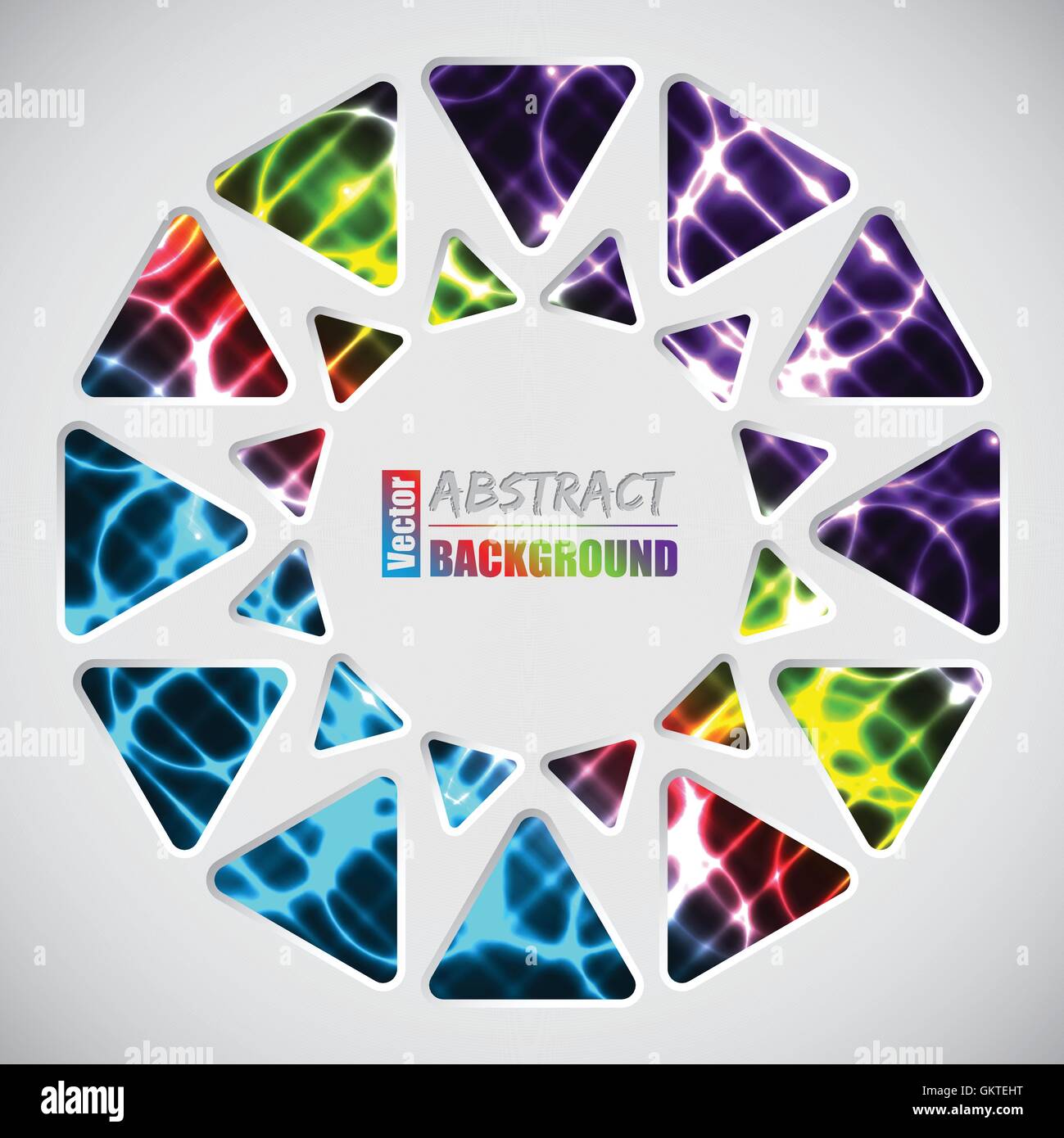 Abstract background with triangles and plasma background Stock Vector ...