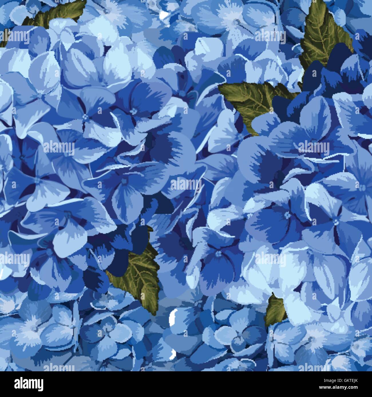 Realistic vintage hydrangea Stock Vector Images - Alamy