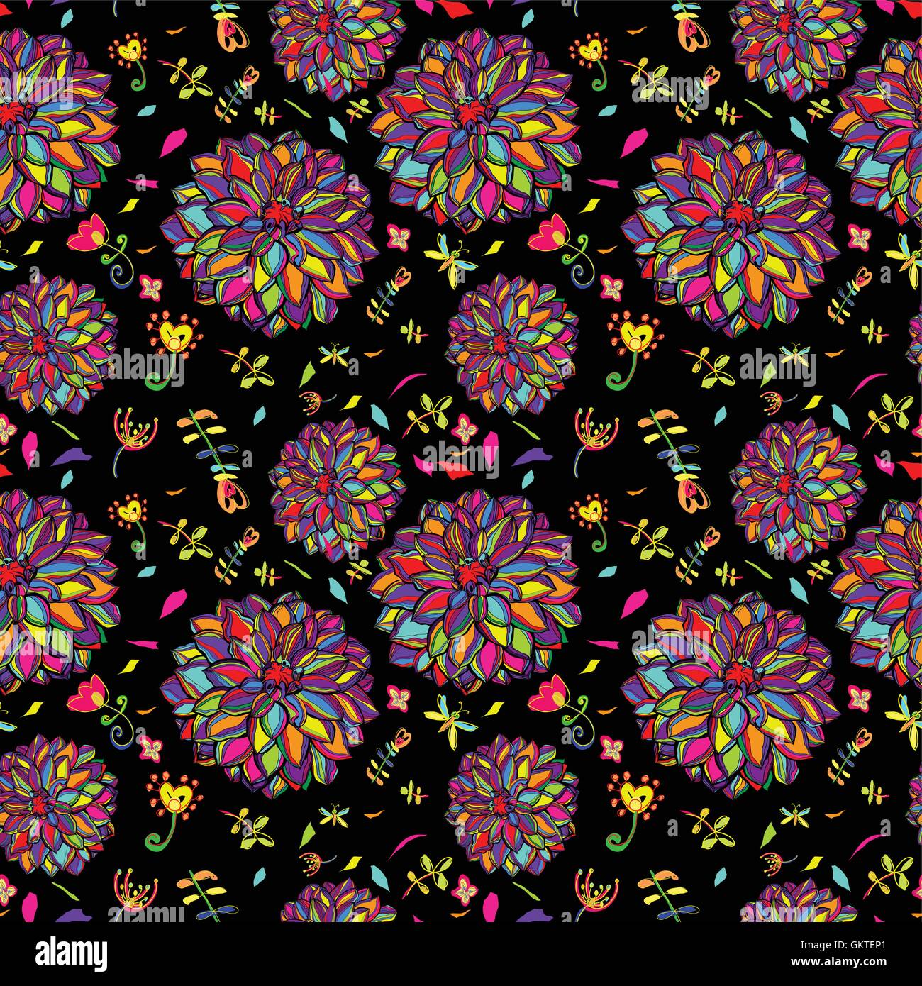 Flower decorative background Stock Vector Image & Art - Alamy