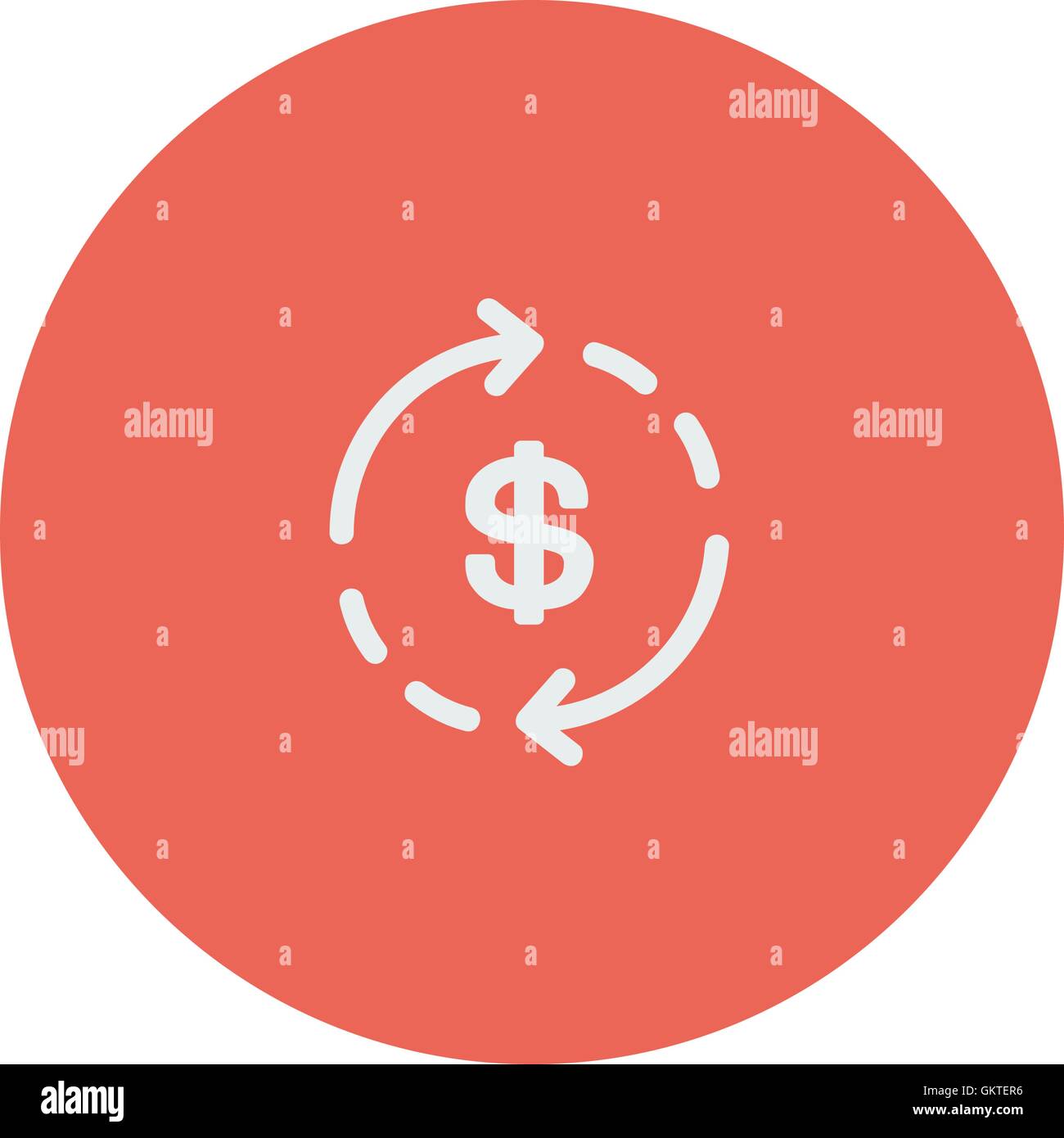 Dollar refresh icon outline Stock Vector Images - Alamy