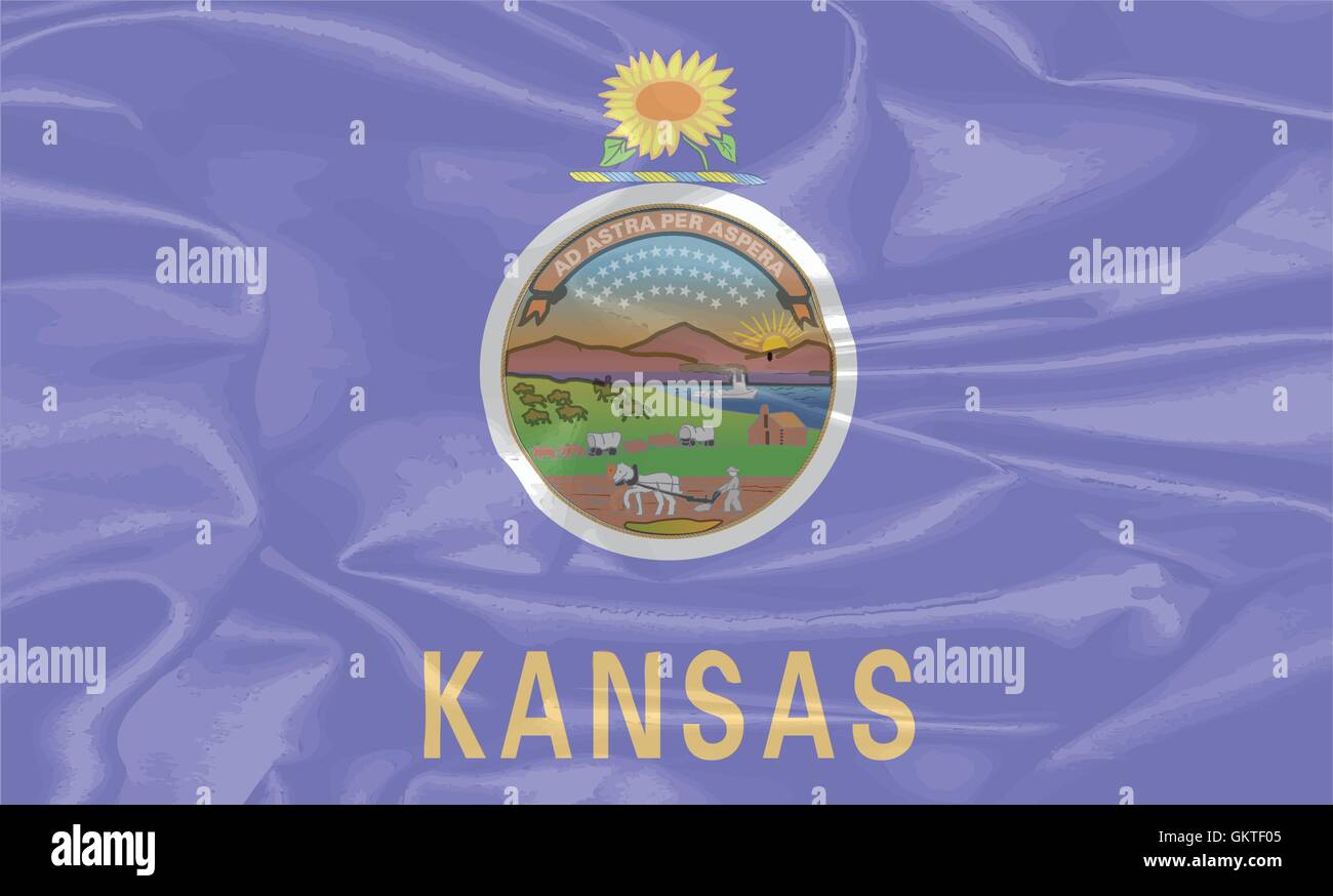 Kansas state flag hi-res stock photography and images - Alamy