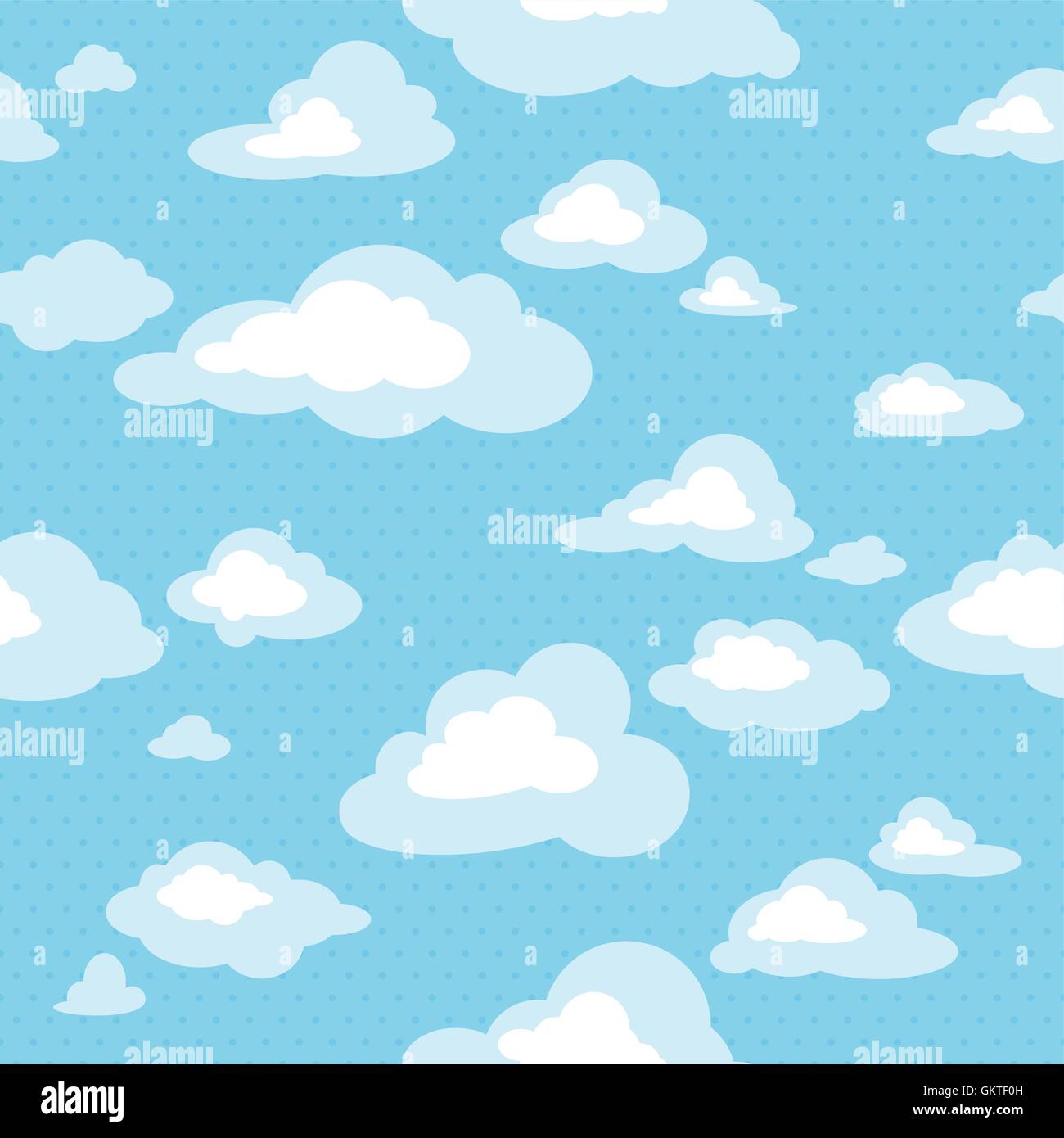 seamless pattern with clouds Stock Vector Image & Art - Alamy