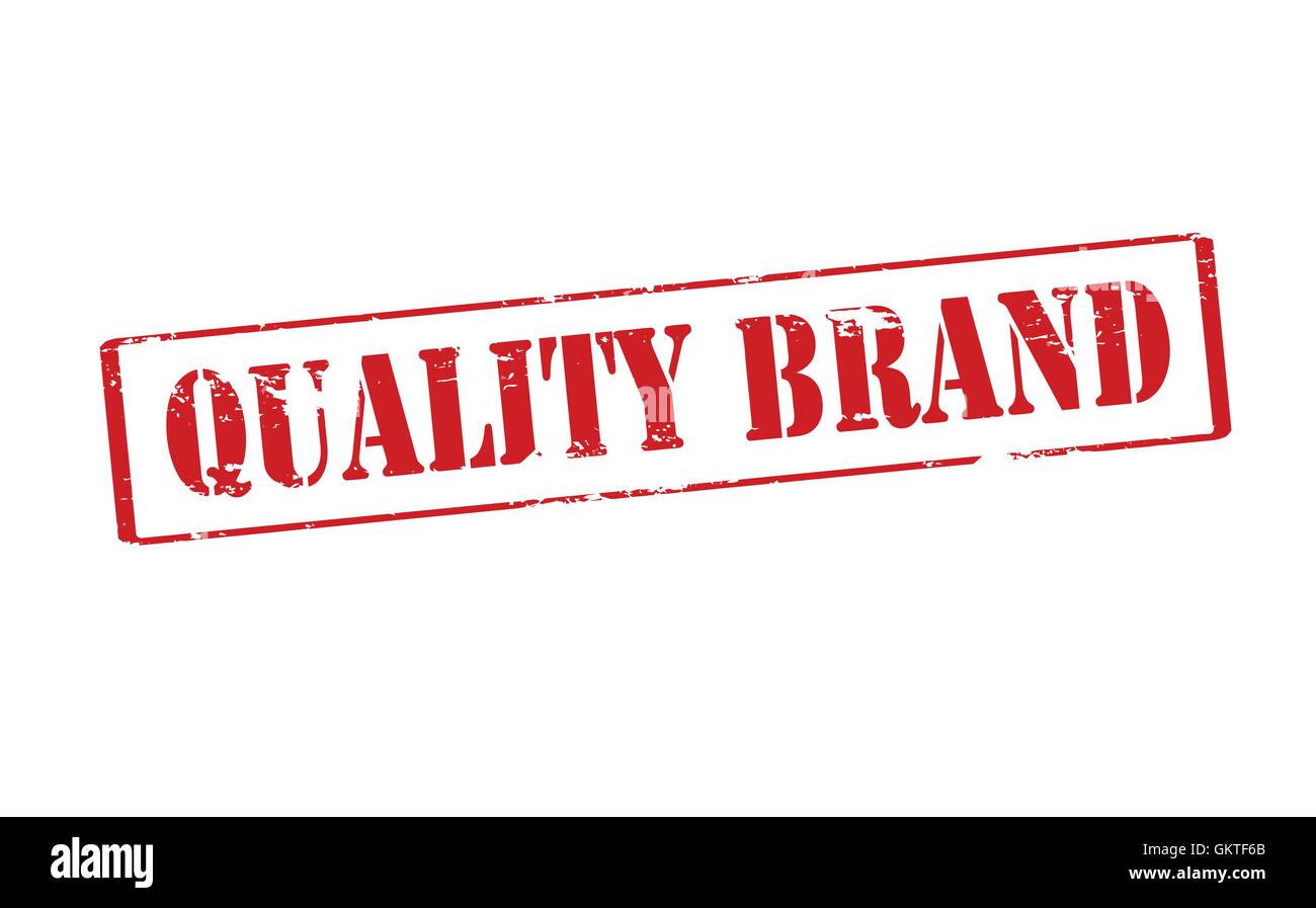 Quality brand sign Stock Vector Images - Alamy