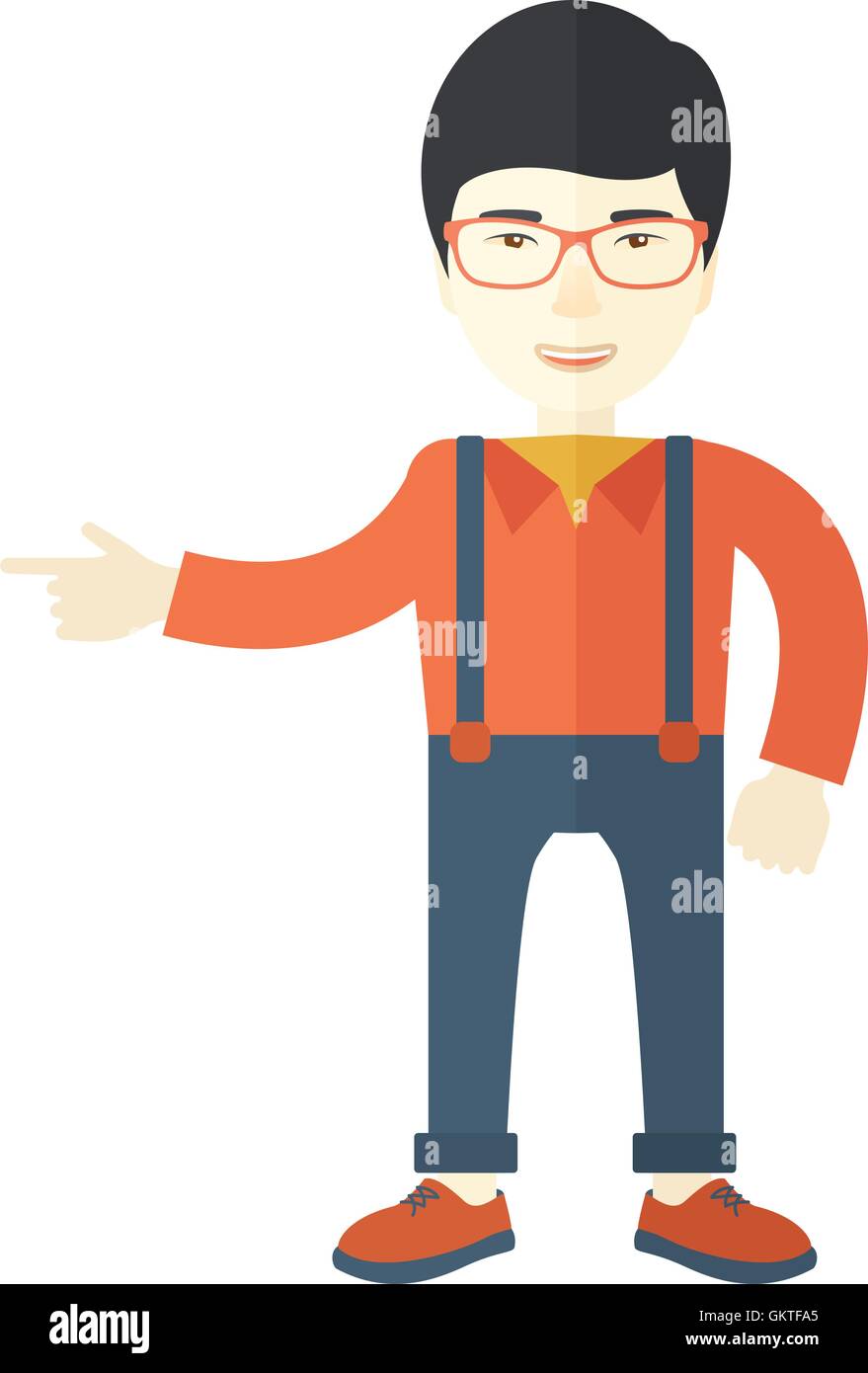 Asian male student Stock Vector Images - Alamy