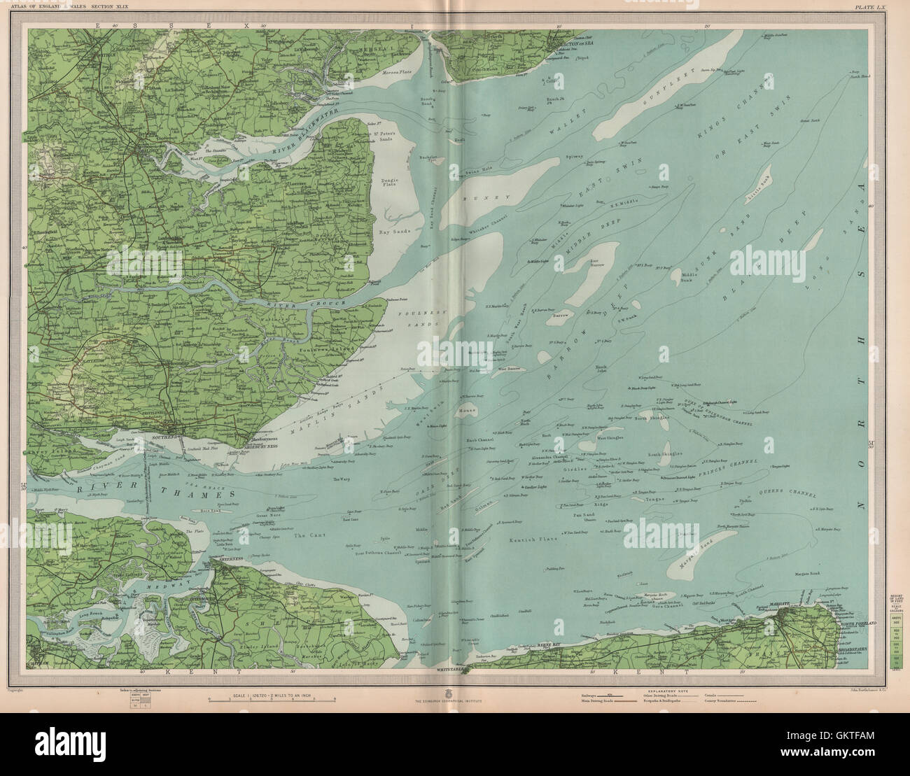 Map of sheerness hi-res stock photography and images - Alamy