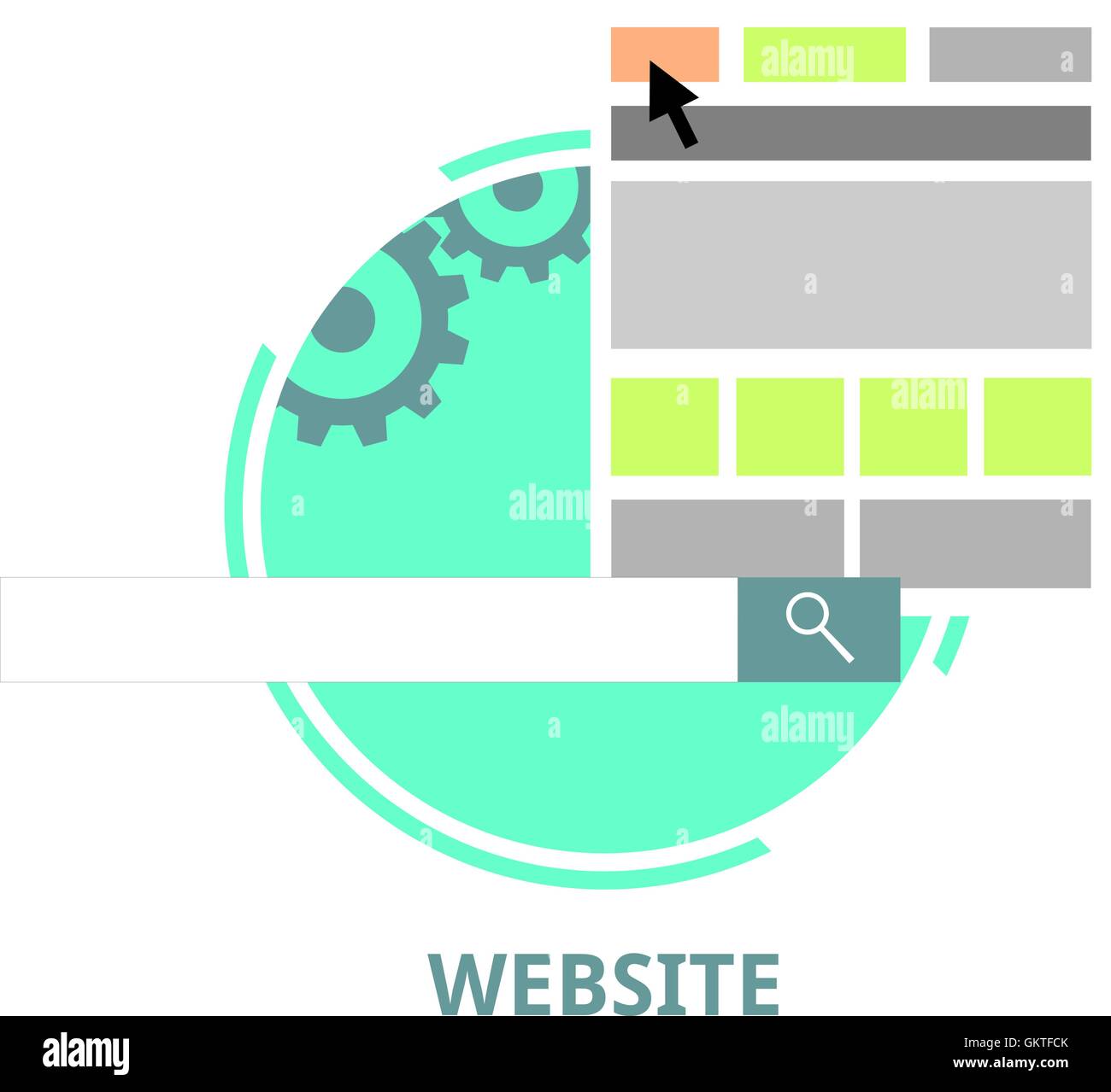 website Stock Vector Images - Alamy