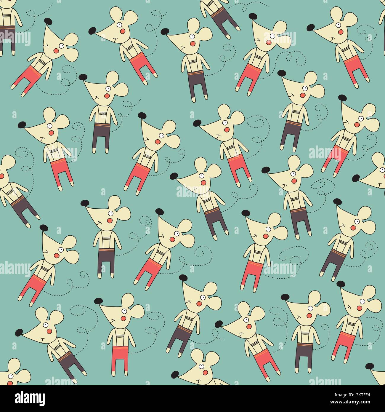 seamless pattern with mice Stock Vector Image & Art - Alamy