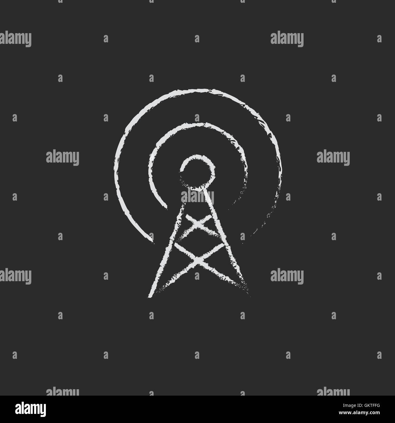 Communication tower drawing Stock Vector Images - Alamy