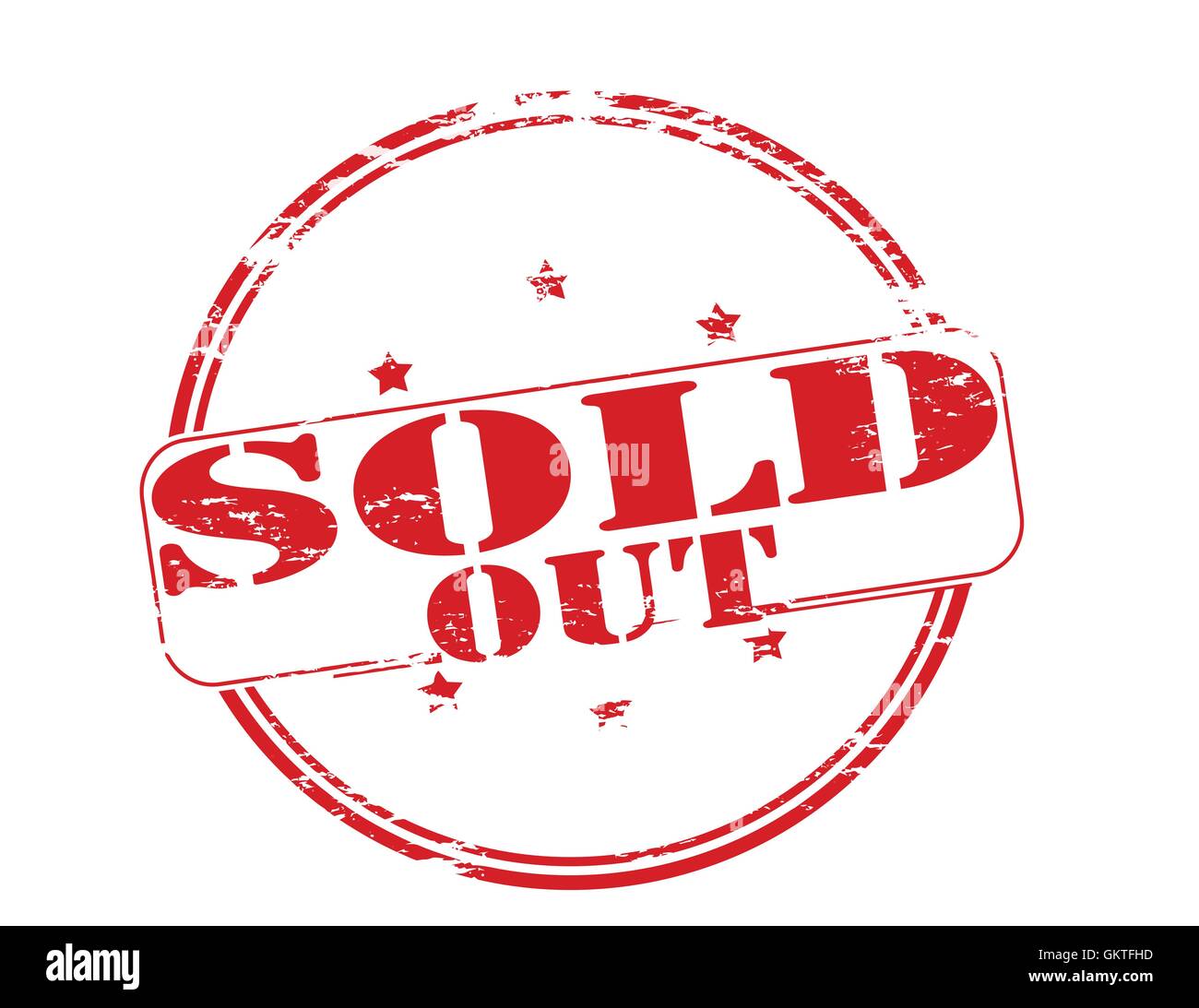 Sold out round red Stock Vector Images - Alamy