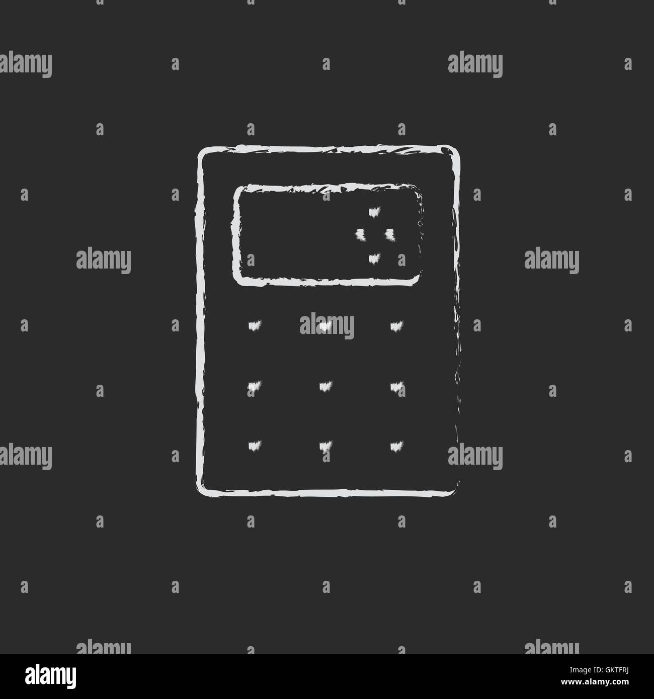Calculator drawn in chalk Stock Vector Image & Art - Alamy