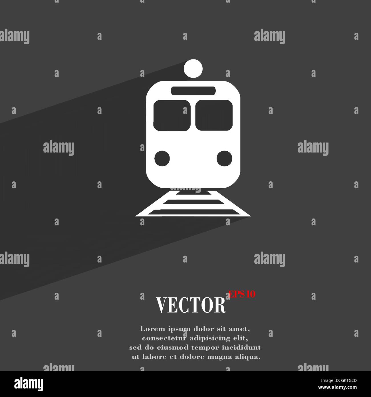 Long view of train Stock Vector Images - Alamy