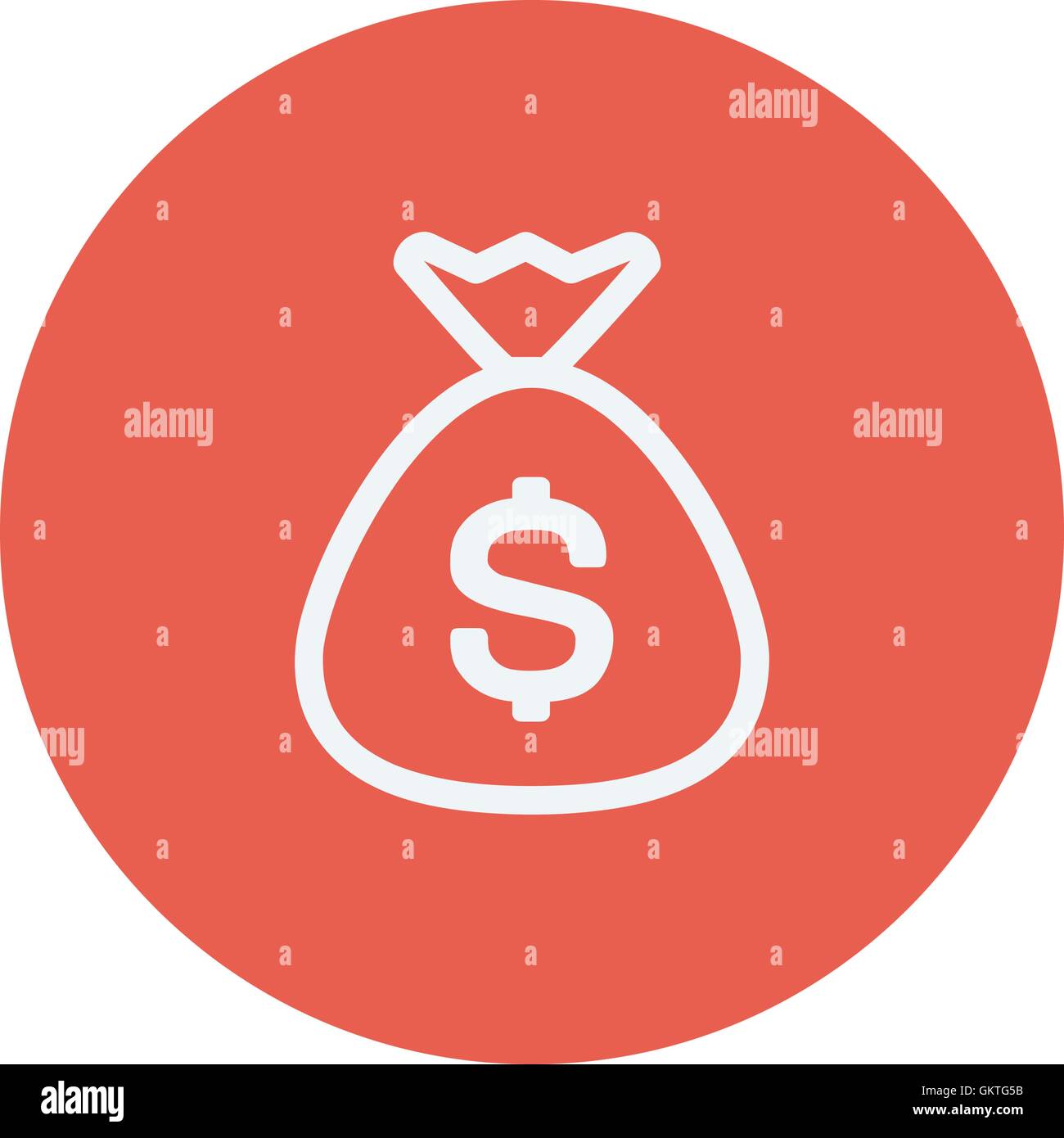 Money bag dollar thin Stock Vector Images - Alamy