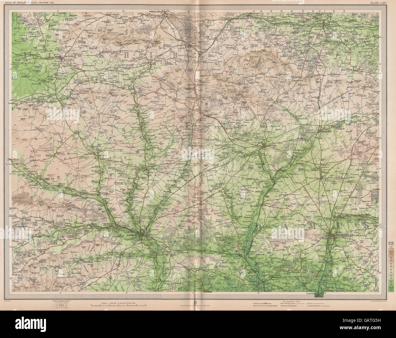 SALISBURY PLAIN. Winchester Devizes Marlborough Wiltshire Hampshire ...