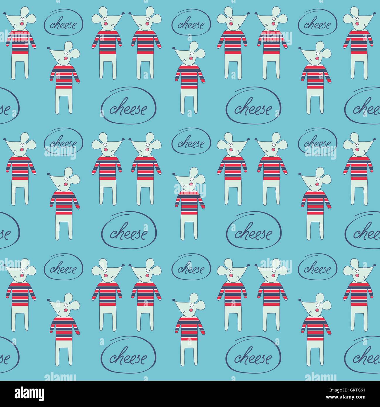 seamless pattern with mice Stock Vector Image & Art - Alamy