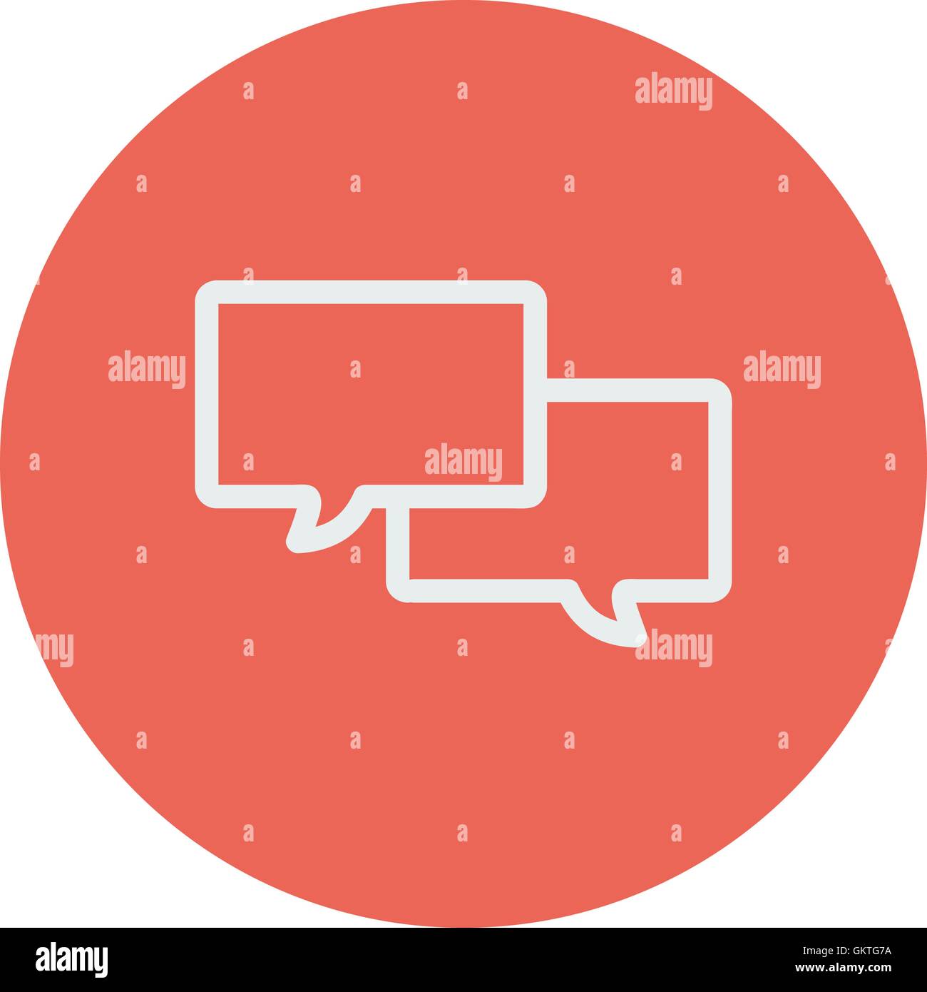 Speech bubble thin line icon Stock Vector Image & Art - Alamy