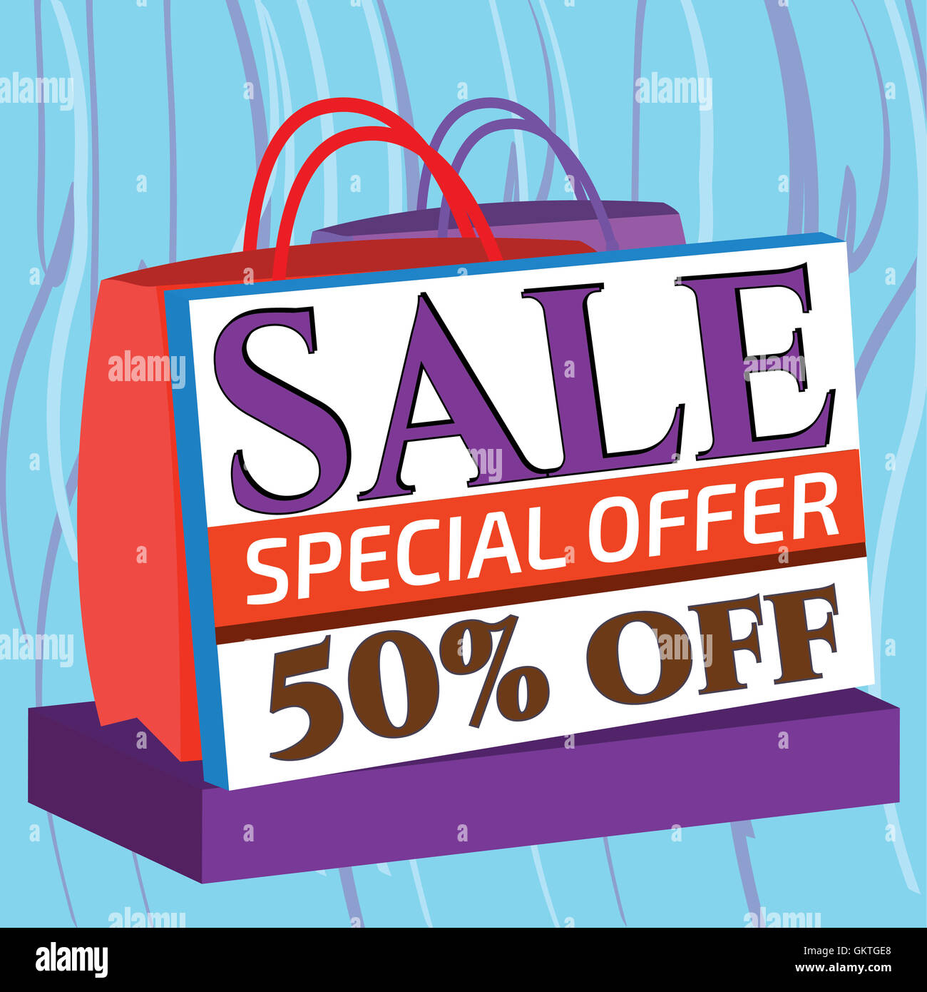 An attractive sale banner at a special offer Stock Photo - Alamy