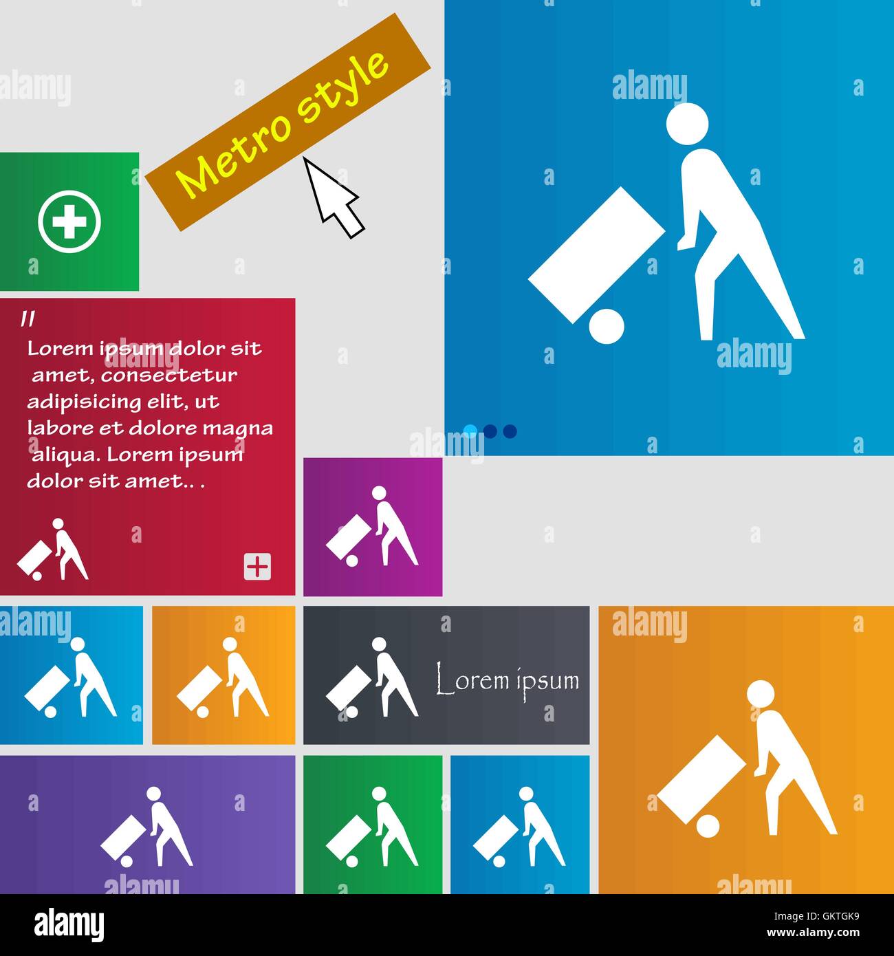 Loader icon sign. buttons. Modern interface website buttons with cursor ...