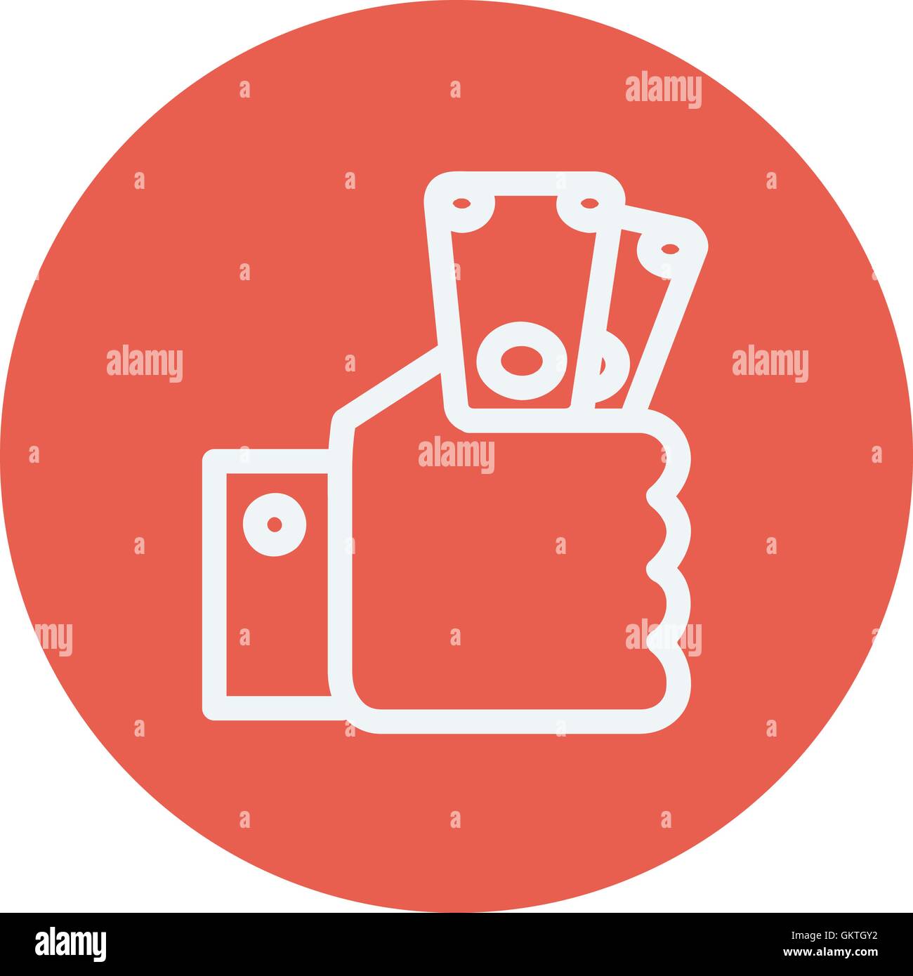 Pay in money Stock Vector Images - Alamy