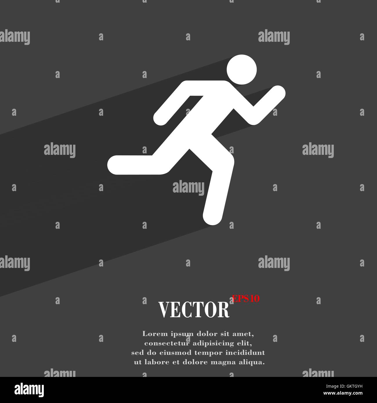 Side view shadow running Stock Vector Images - Alamy