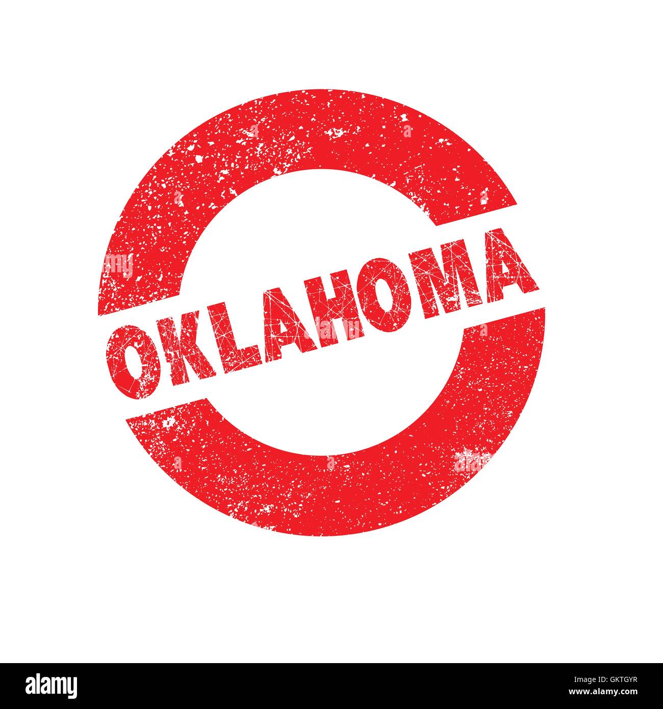 Oklahoma Red Rubber Stamp Oklahoma Land Surveyor Seal Stamp | Engineer