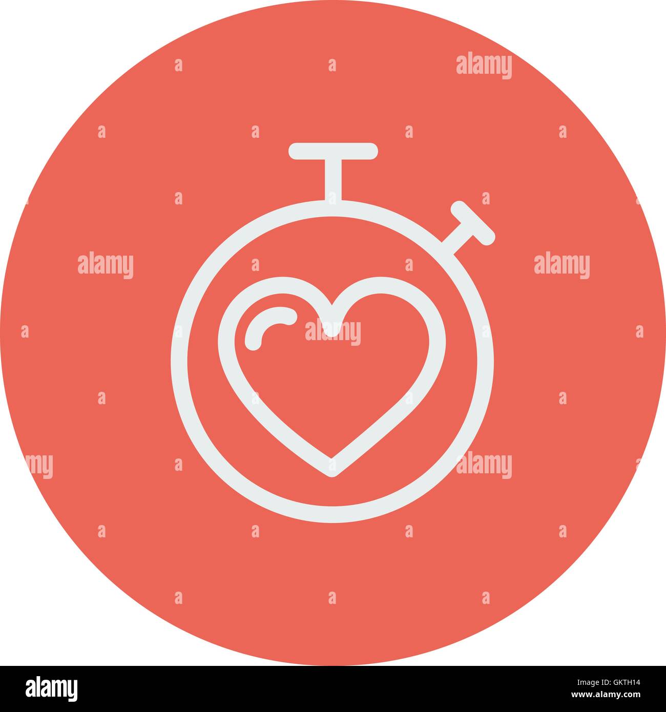 Heart icon linear thin hi-res stock photography and images - Alamy