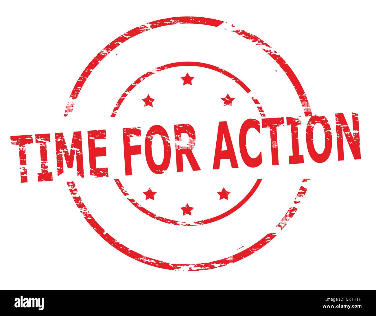 Time for action Stock Vector Image & Art - Alamy