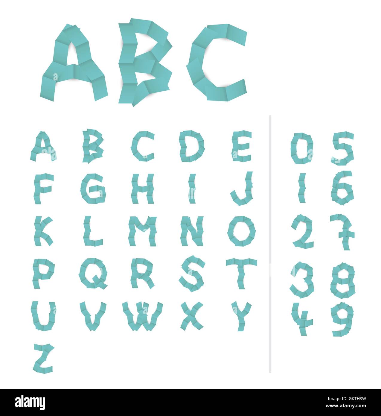 paper alphabet letters Stock Vector Image & Art - Alamy