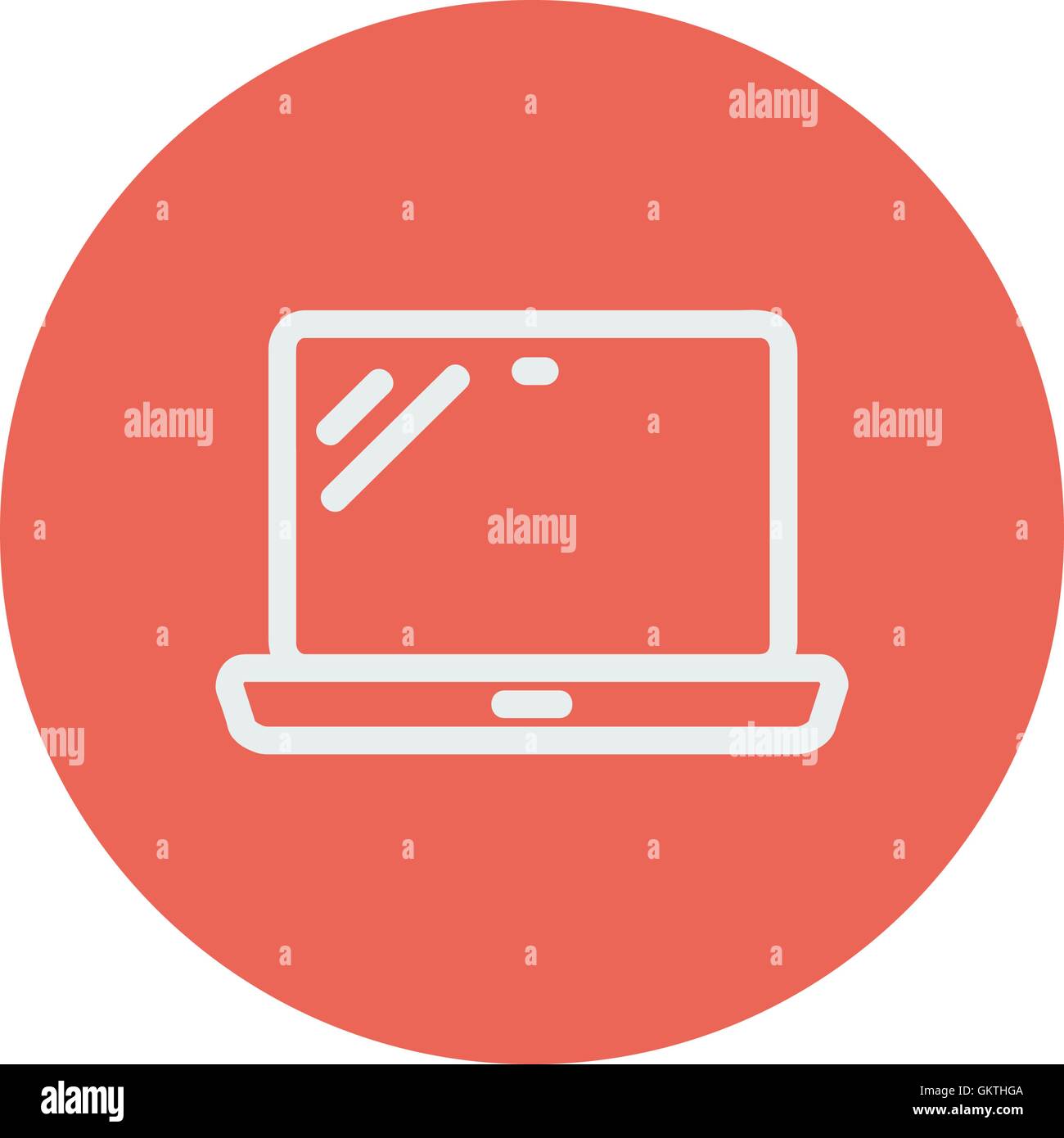 Laptop icon vector Stock Vector Images - Alamy