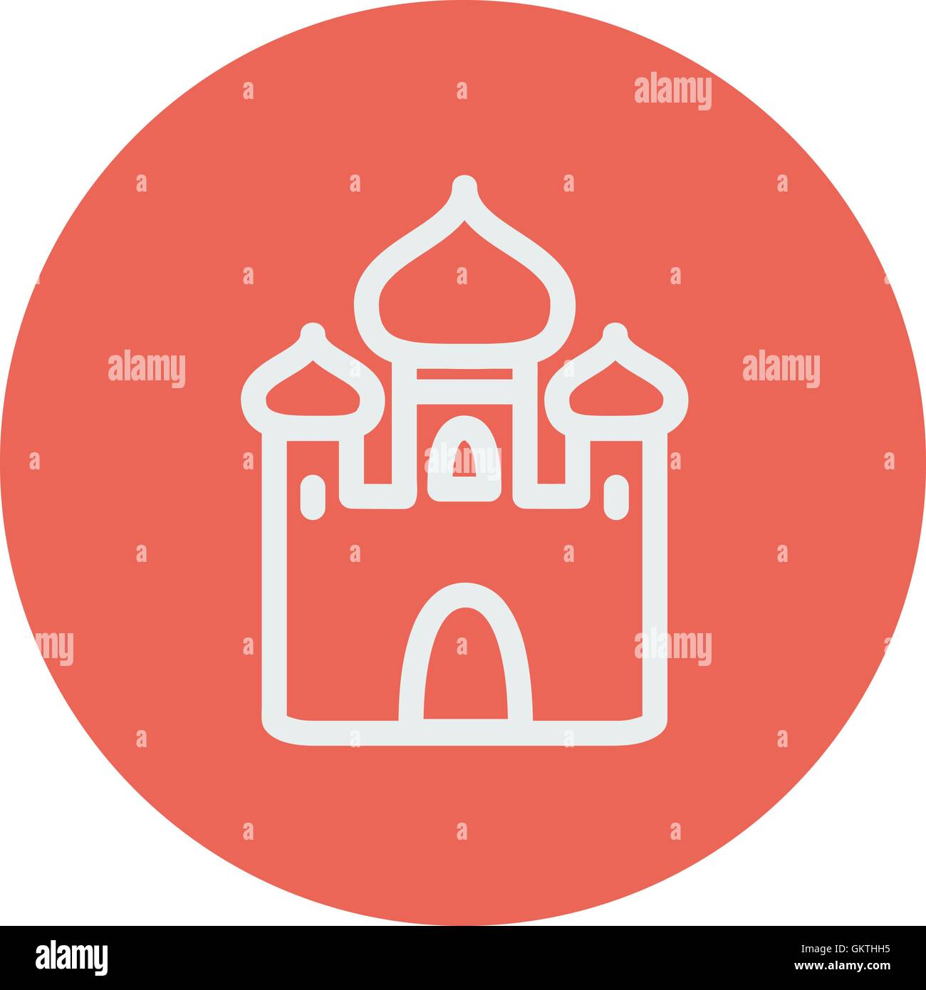 Ramadan kareem line mosque Stock Vector Images - Alamy