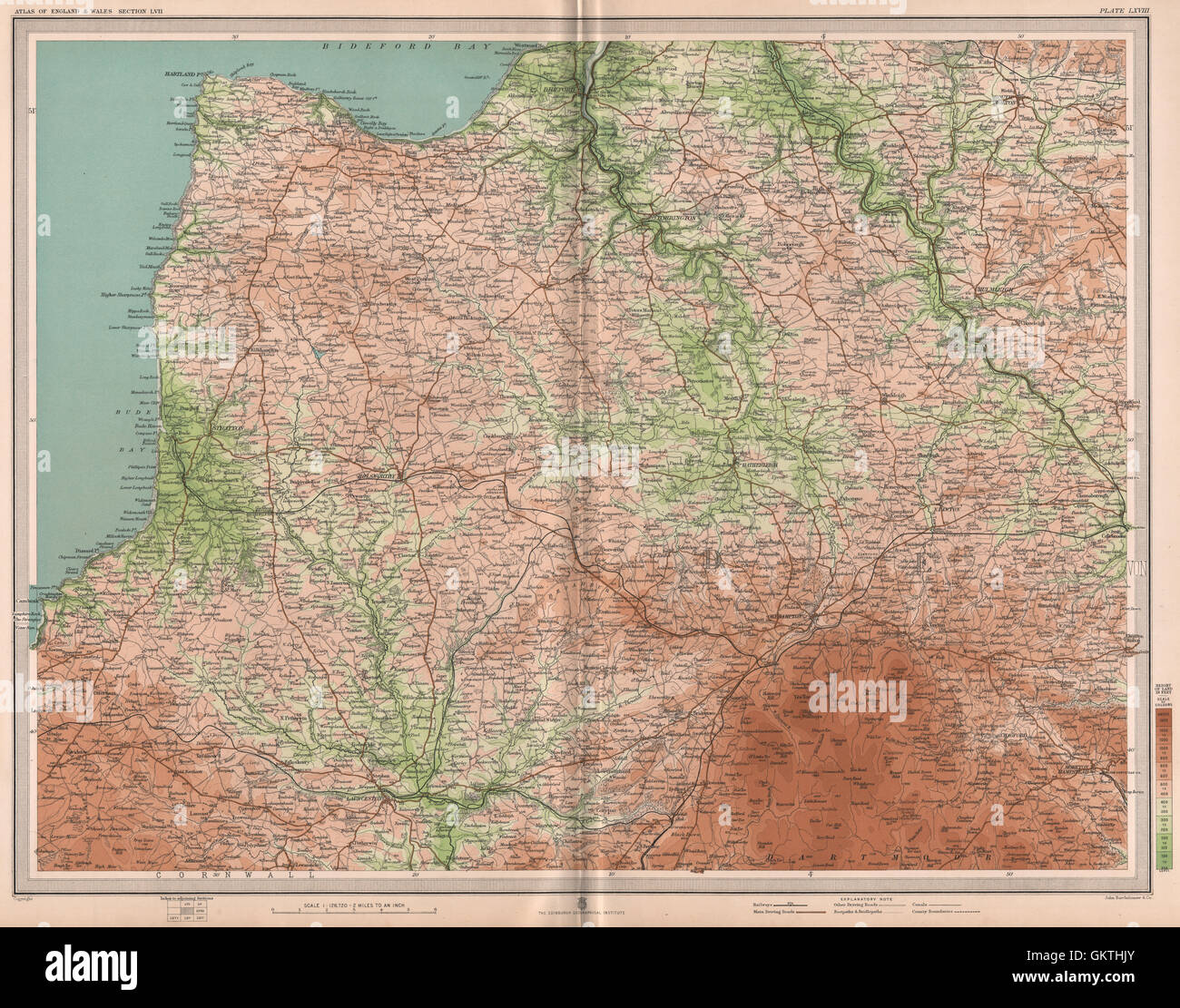 NORTH DEVON/EAST CORNWALL. Bideford Launceston Bodmin Moor Clovelly ...