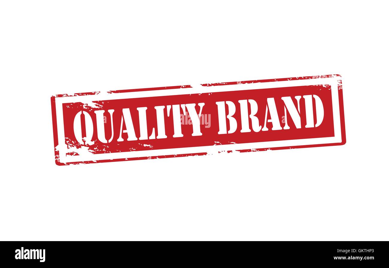 Quality brand sign Stock Vector Images - Alamy