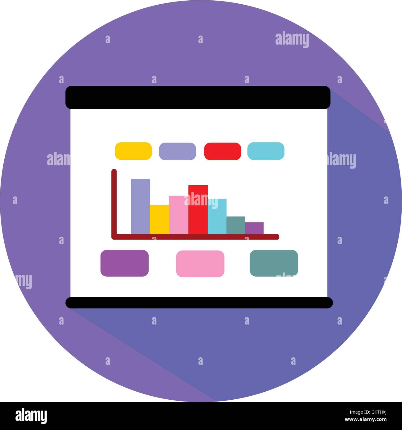 Presentation conference room screen Stock Vector Images - Alamy