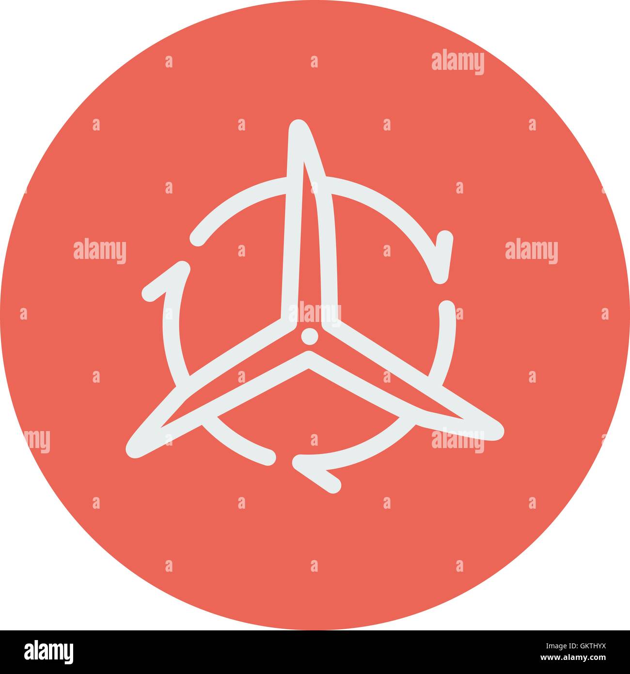 Wind generator thin line Stock Vector Images - Alamy