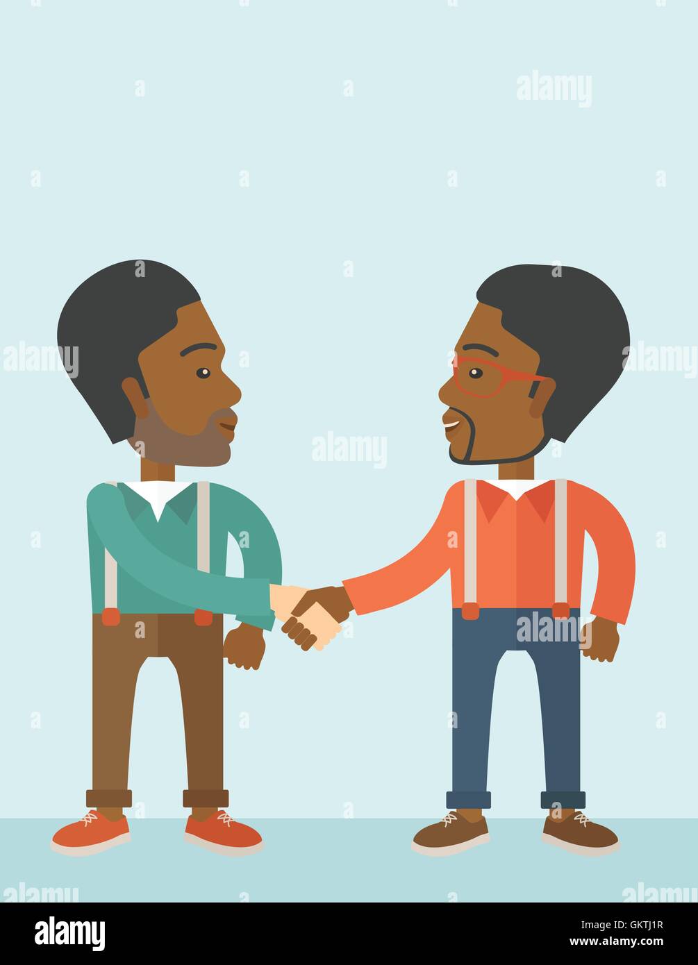 African men handshake Stock Vector Images - Alamy