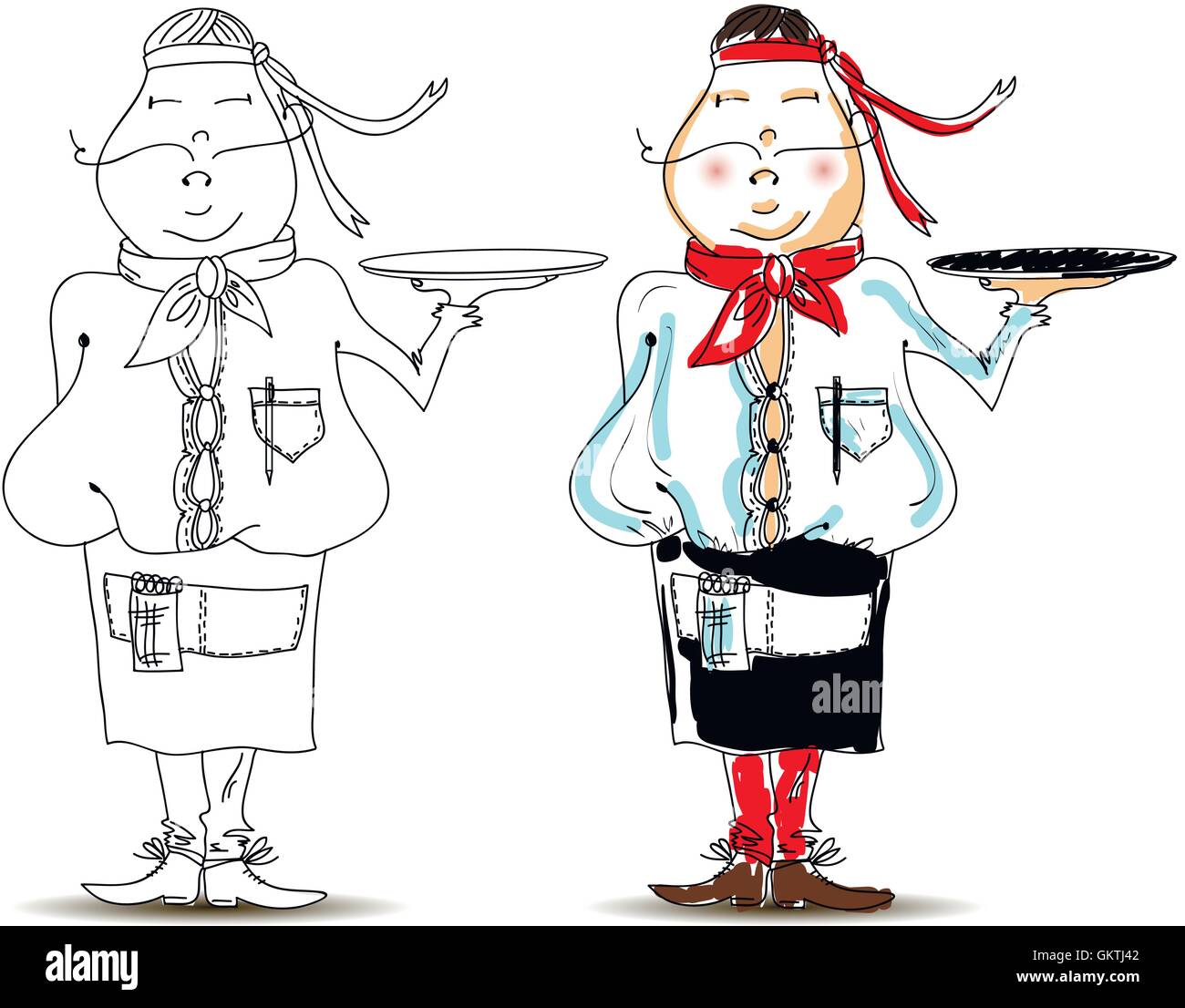 Retro tray on white Stock Vector Images - Alamy