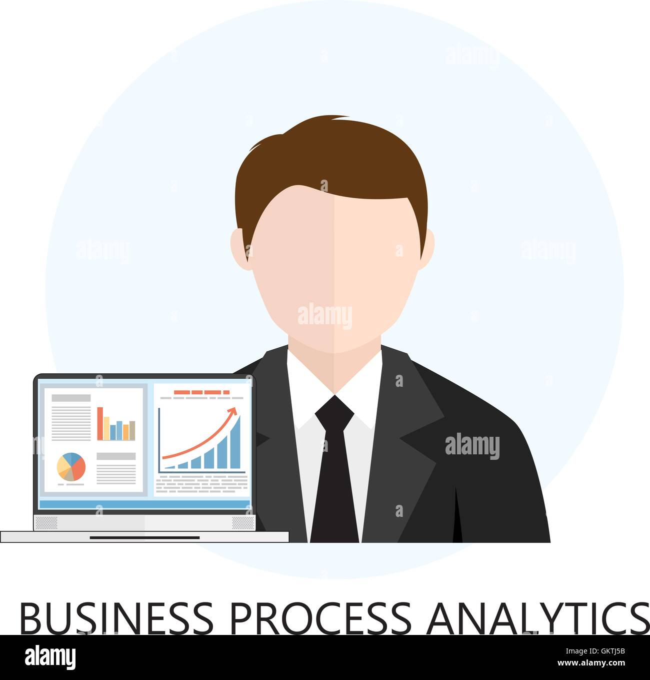 Business Process Analytics Flat Icon Stock Vector Image & Art - Alamy