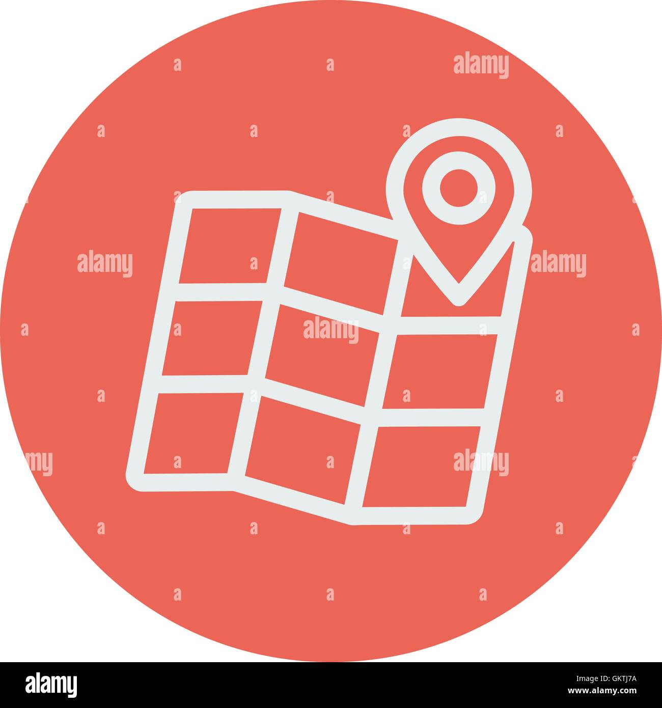 Paper map guide line hi-res stock photography and images - Alamy