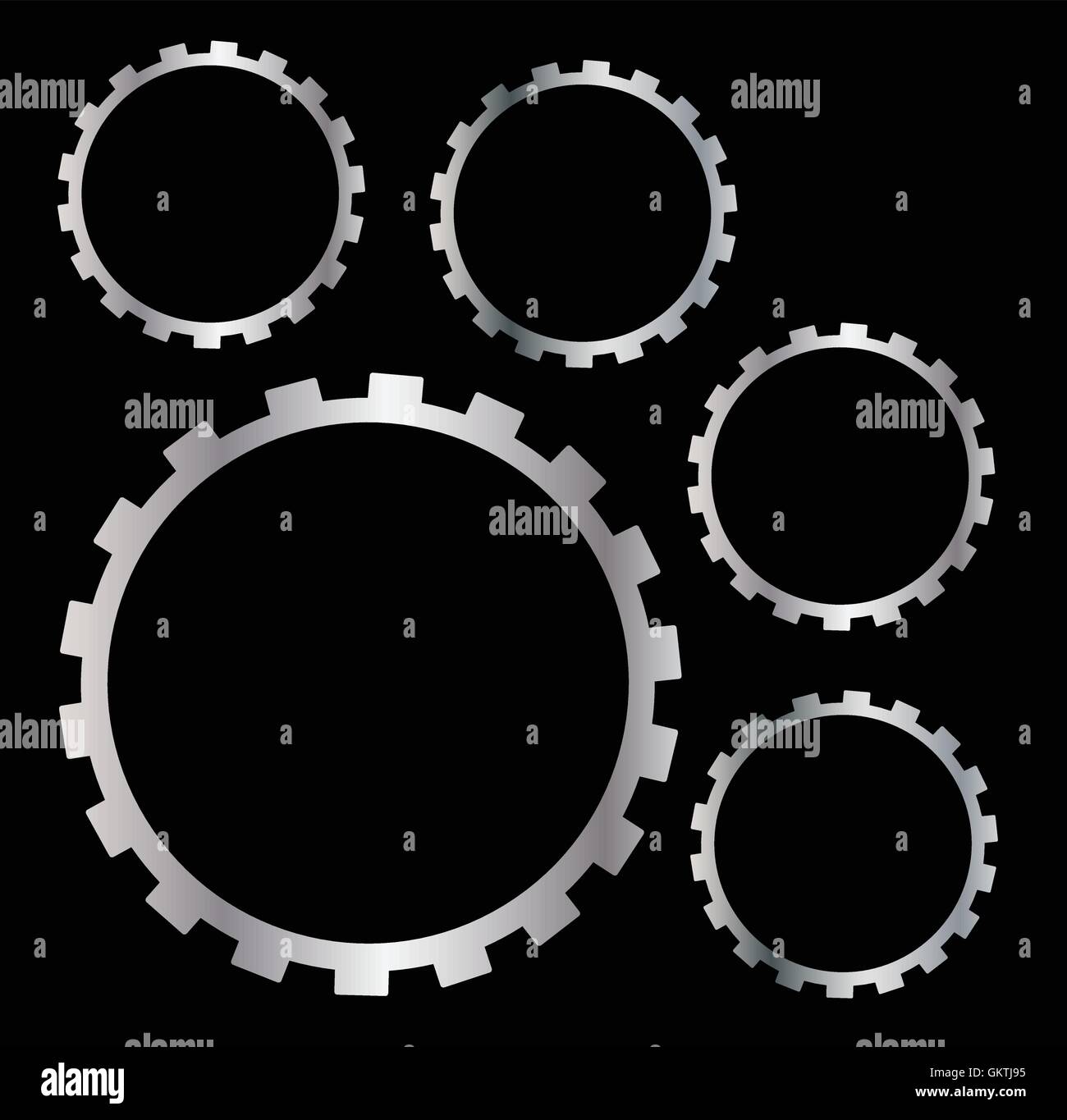 Series of gears Stock Vector Images - Alamy