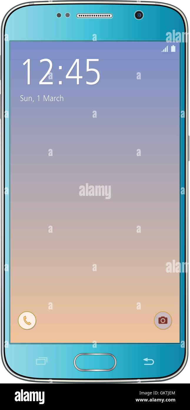 Cell phone picture display Stock Vector Images - Alamy