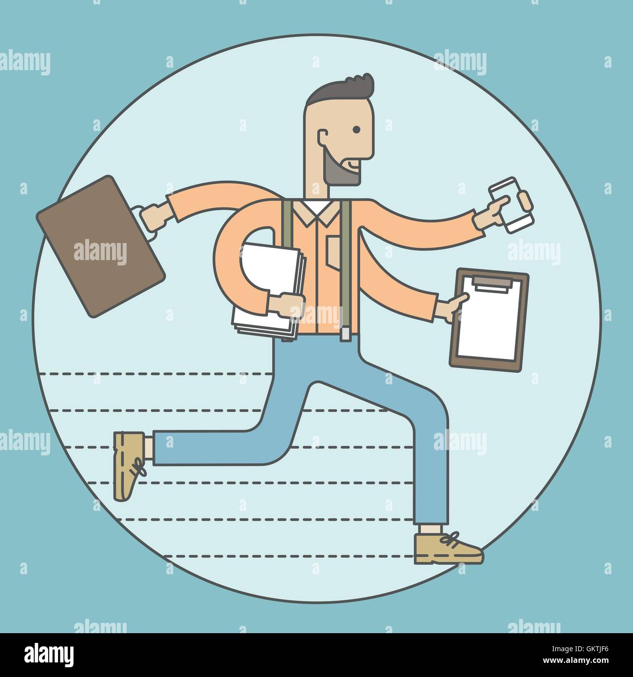 Time management work multitasking Stock Vector Images - Alamy