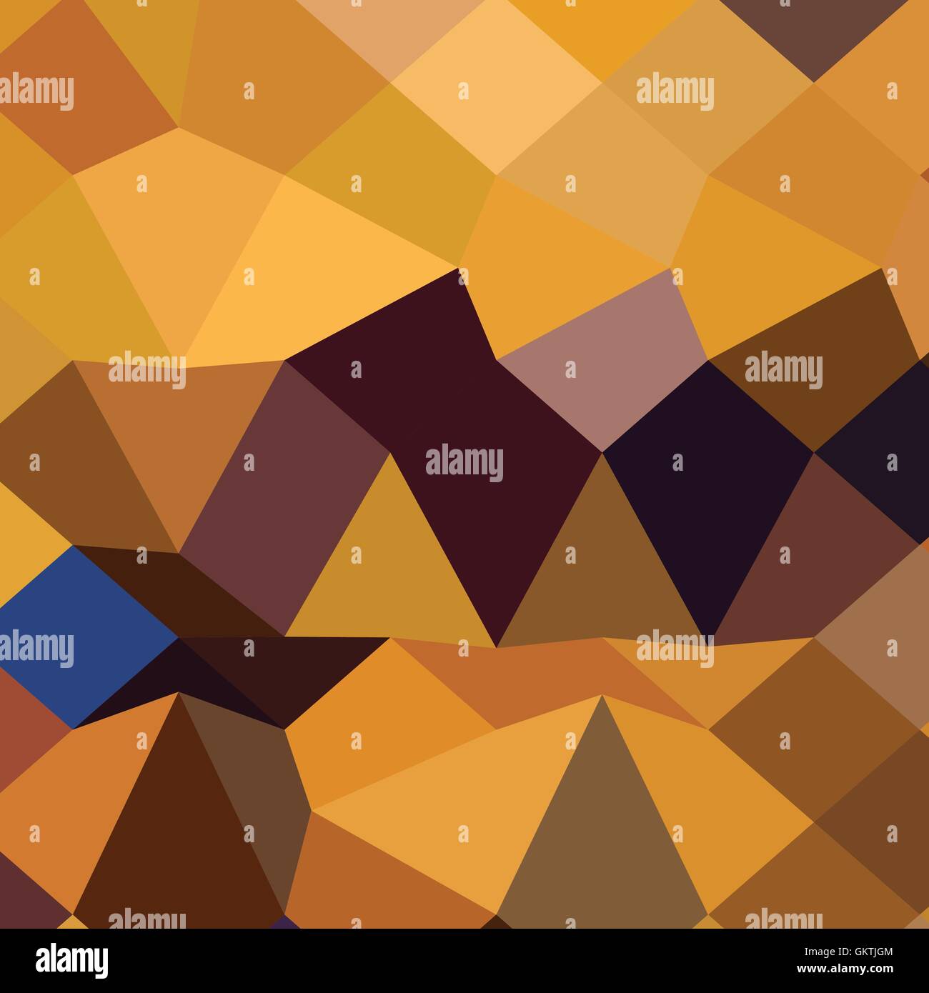 Deep Lemon Yellow Abstract Low Polygon Background Stock Vector Image ...