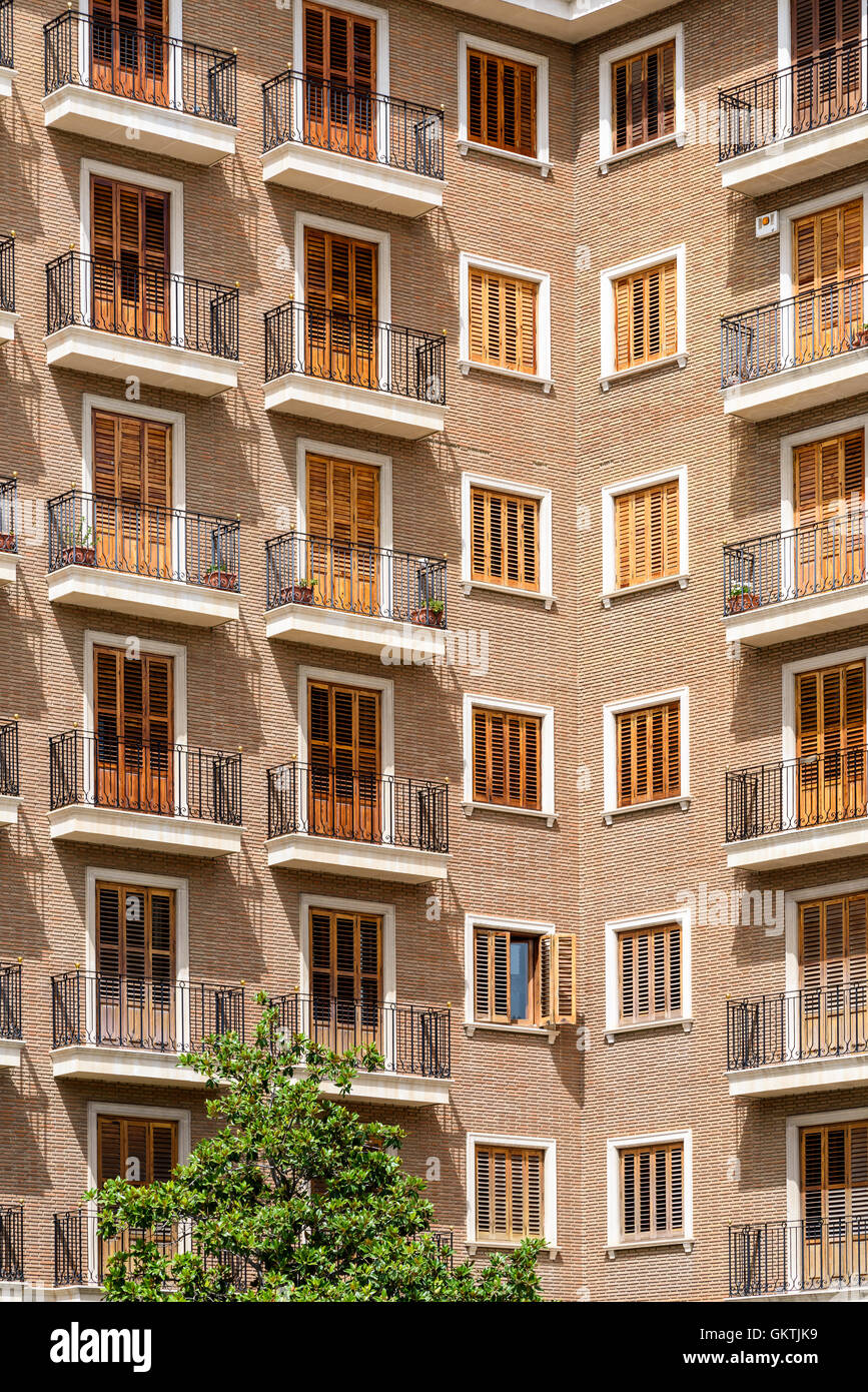 Common Apartament Building Block Exterior Facade Stock Photo - Alamy