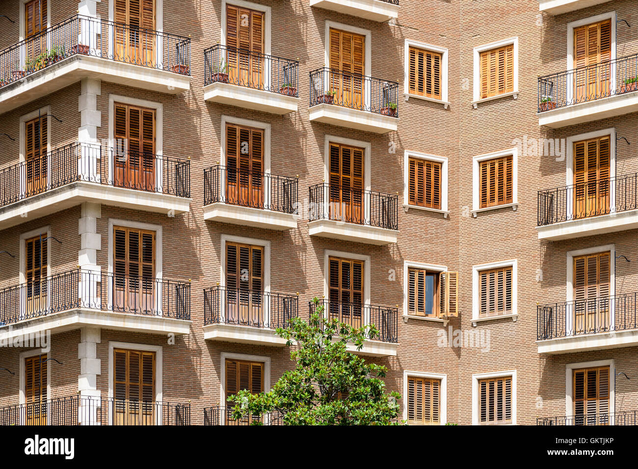 Common Apartament Building Block Exterior Facade Stock Photo - Alamy