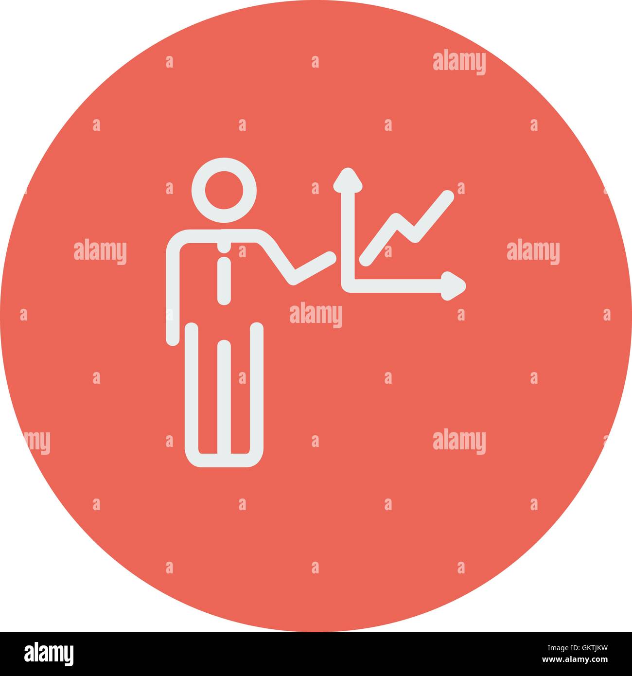 Business growth icon linear hi-res stock photography and images - Alamy