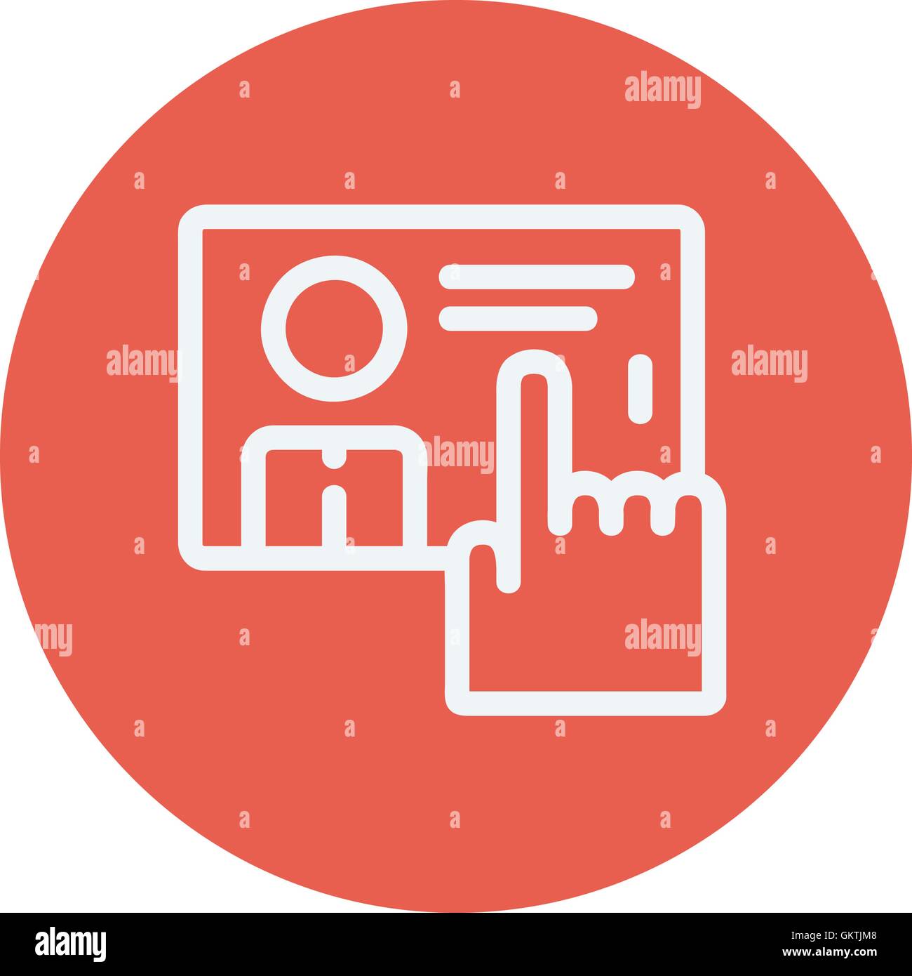 Touch of a finger Stock Vector Images - Alamy