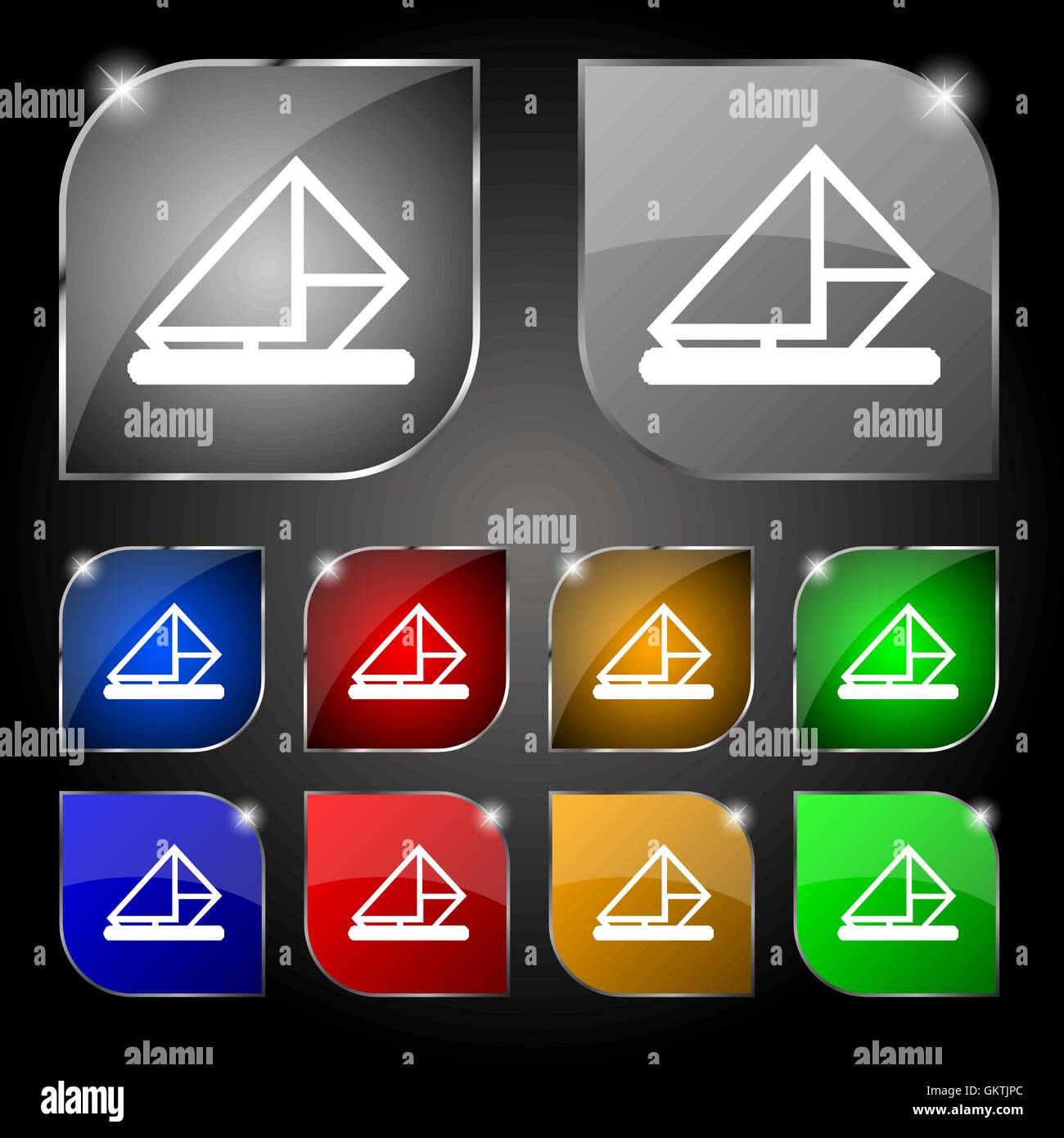 Ten buttons Stock Vector Images - Alamy