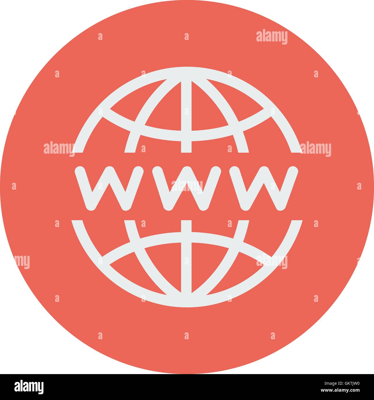 Globe with website design thin line icon Stock Vector Image & Art - Alamy